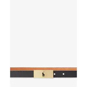 Polo Ralph Lauren Reversible Leather Belt - Black/cuoio