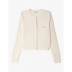 Sandro Cropped Wool Cardigan