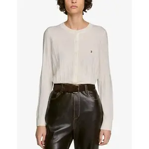 Sandro Cropped Wool Cardigan