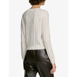 Sandro Cropped Wool Cardigan