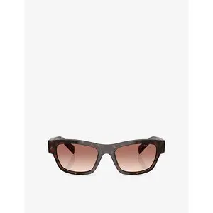 Prada Butterfly-frame Acetate Sunglasses - Brown