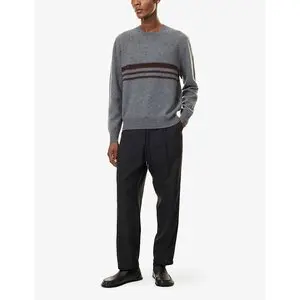 CRAIG GREEN Felt Stripe Merino-wool Jumper