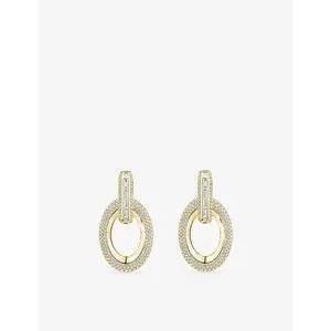 Messika 18ct Gold And Diamond Drop Earrings - Yellow