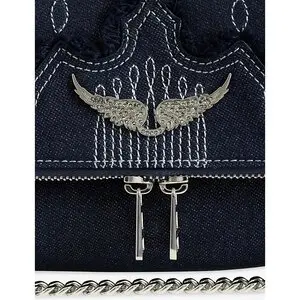 Zadig&Voltaire Rocky Ii Denim Shoulder Bag