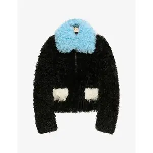 Marni Short Contrast Lamb-shearling Jacket - Ron99