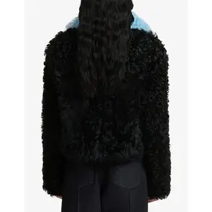 Marni Short Contrast Lamb-shearling Jacket
