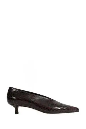AeydĒ Clara Pointed-toe Pumps In Port Snake