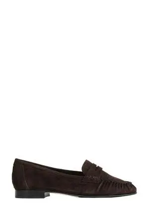 AeydĒ Aldous Suede Penny-slot Loafers - Brown