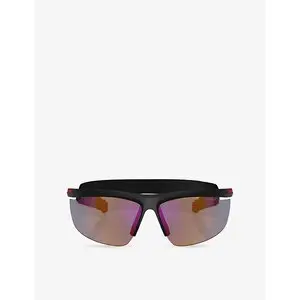 Prada Ps A02s Irregular Injected Sunglasses - Black