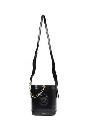 VERSACE Pivot Mini Leather Buket Bag