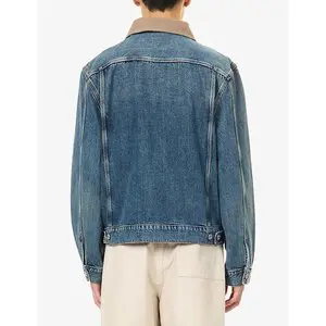 FRAME Relaxed-fit Denim Jacket With Contrast Collar