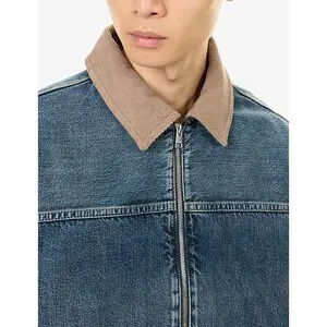FRAME Relaxed-fit Denim Jacket With Contrast Collar