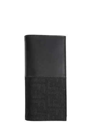 Fendi Continental Jacquard Wallet - Black