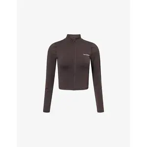 Sporty & Rich Serif Logo Stretch-jersey Sports Jacket - Cioco