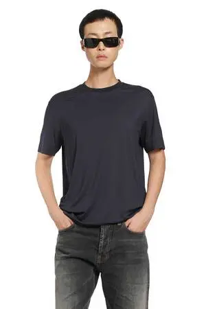 Emporio Armani Stretch Silk Modal T-shirt - Black