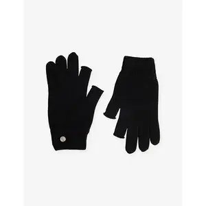 Rick Owens Touchscreen Knitted Gloves - Black