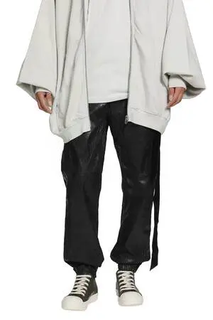 Rick Owens Tower Moto Track Pants - Black