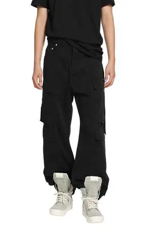 Rick Owens Tower Double Cargo Jeans - Black