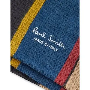 Paul Smith Signature Striped Stretch Cotton-blend Crew Socks