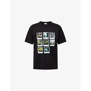 Dries Van Noten Photograph-print Crewneck Cotton-jersey T-shirt - Black