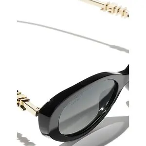 Chanel Oval-frame Acetate Sunglasses