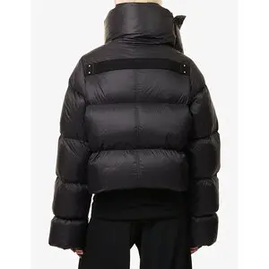 Rick Owens Boxy Funnel Neck Puffer Jacket