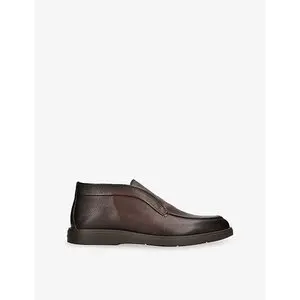 Santoni Detroit Leather Loafers