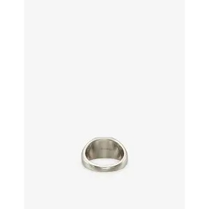 SERGE DENIMES Guardian Polished Sterling And Cubic Zirconia Ring