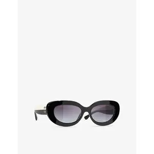 Chanel Oval Acetate Sunglasses