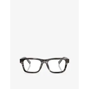 Dolce & Gabbana Square Frame Acetate Eyeglasses - Grey