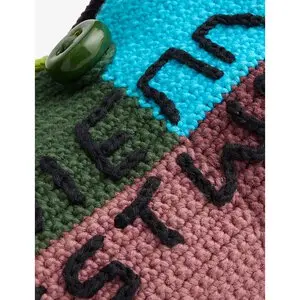 VIVIENNE WESTWOOD Ellie Embroidered Knitted Shoulder Bag