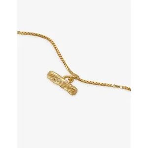 RACHEL JACKSON Twisted T-bar 14ct -plated Sterling Silver Bracelet