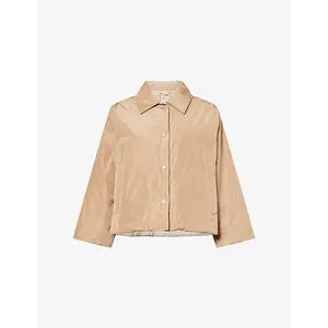 Max Mara Cropped Quilted Soft-shell Jacket - Camel