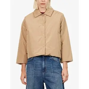 Max Mara Cropped Quilted Soft-shell Jacket