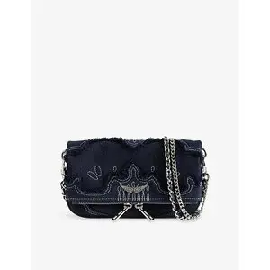 Zadig&Voltaire Rock Mini Denim Shoulder Bag - Silent