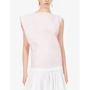 Jacquemus La Haut Drap Sleeveless Top - Light Pink