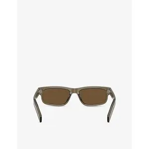 Prada Pr B11s Rectangle-frame Acetate Sunglasses