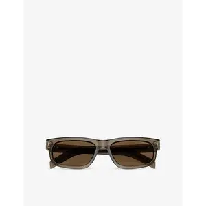 Prada Pr B11s Rectangle-frame Acetate Sunglasses