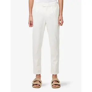 BELIER Monaco Mid-rise Cotton-blend Chino Trousers