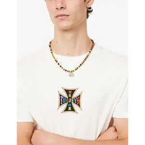 TWOJEYS Color Roller Superstar Sterling Silver-plated Brass Necklace