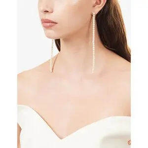 ANNIKA INEZ Sterling Silver Beaded Drop Earrings