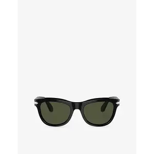 Persol Po0086s Pillow-shape Acetate Sunglasses - Black