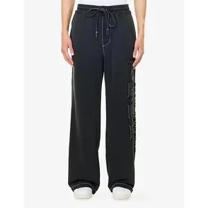 True Religion Brand-appliqué Cotton-blend Jogging Bottoms