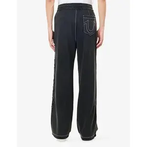 True Religion Brand-appliqué Cotton-blend Jogging Bottoms