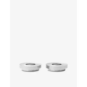 SERVICE PROJECTS Round Aluminum Egg Cup Set Of Two - Silver