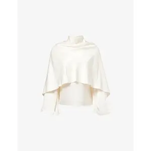 ROHE FRAMES Caped Long-sleeve Satin Top