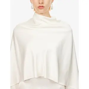 ROHE FRAMES Caped Long-sleeve Satin Top
