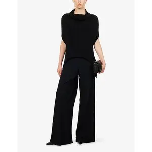 Rick Owens Sleeveless High-neck Cashmere-blend Top