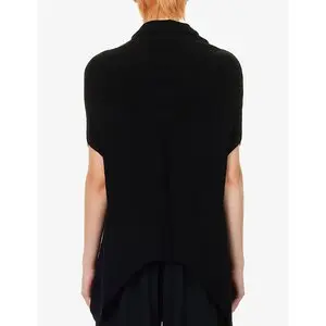 Rick Owens Sleeveless High-neck Cashmere-blend Top