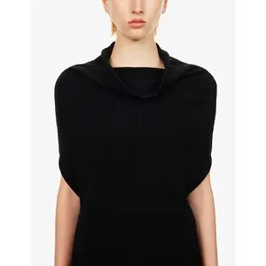 Rick Owens Sleeveless High-neck Cashmere-blend Top